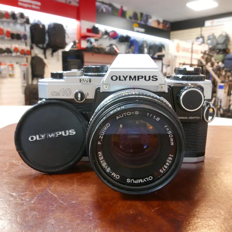 Used Olympus OM-10 + 50mm 1.8 + Manual Adaptor - 12 Months Wnty