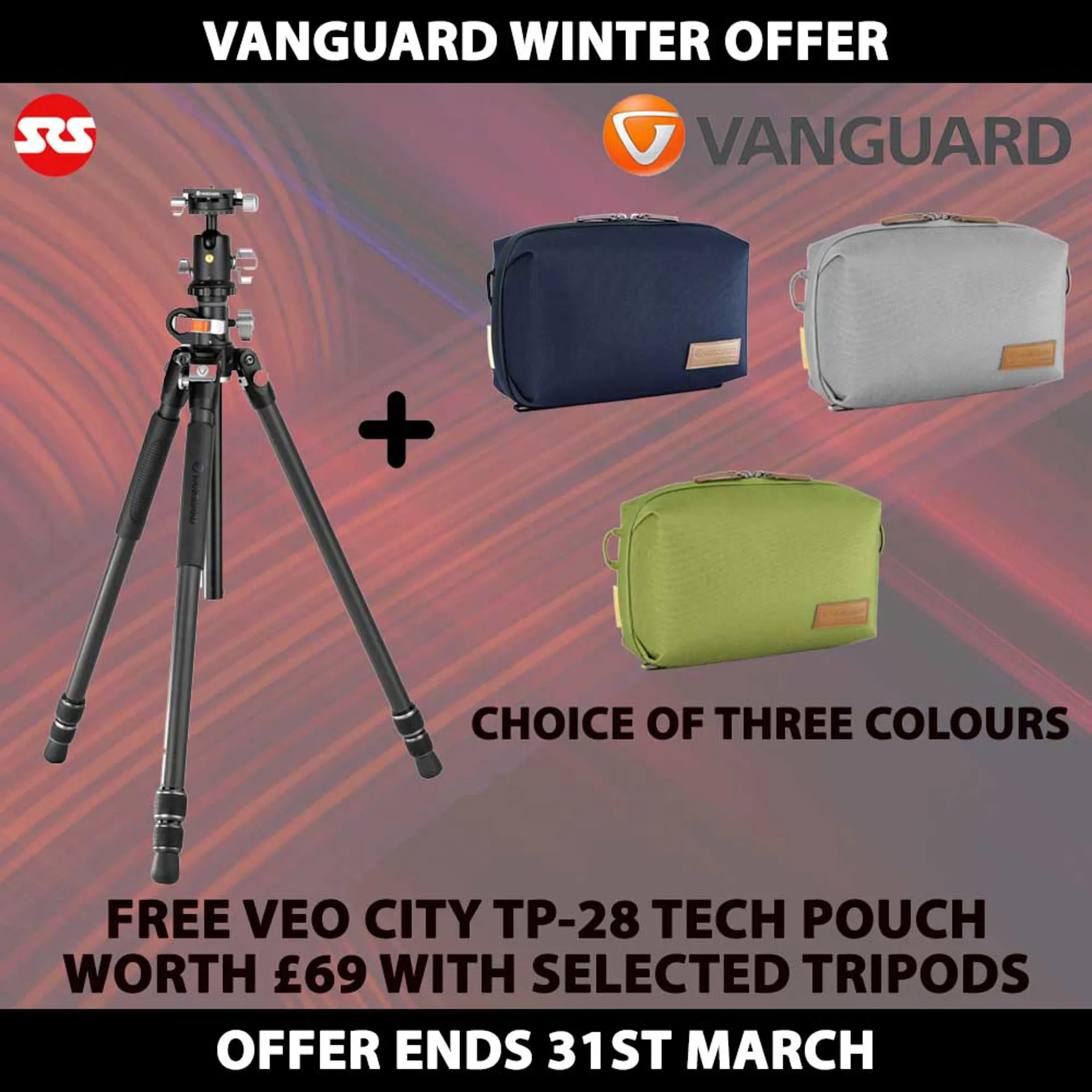 Vanguard Veo 3+ 263CB 160s Carbon Tripod With Dual Axis Ball Head